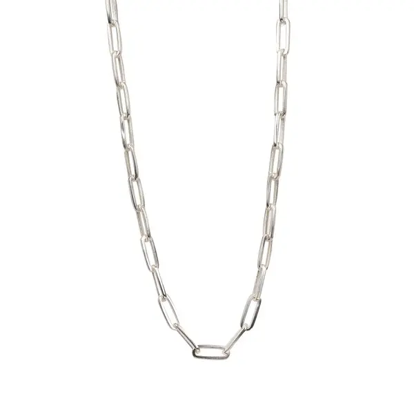 LILA RASA Paperclip Chain Necklace Large - Silver