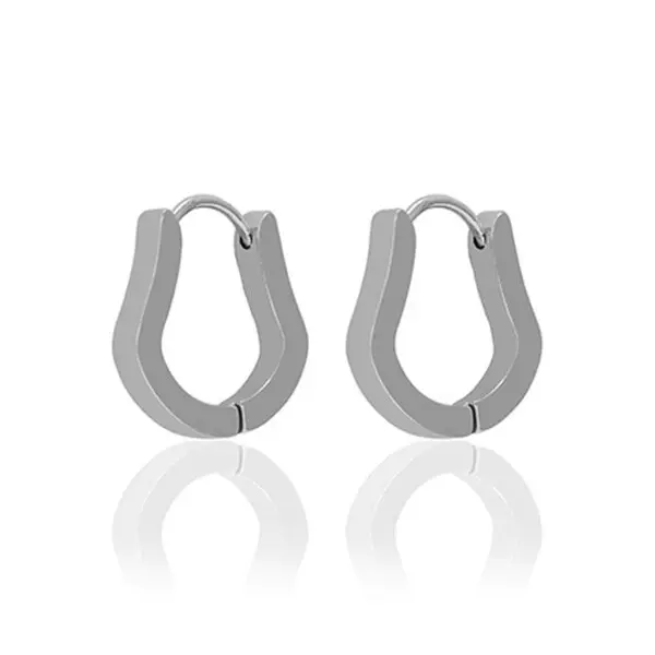 A WEATHERED PENNY Juno Hoops - Silver