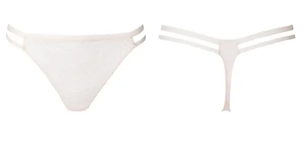 BOTT LINGERIE Lace Thong La First Ros - White