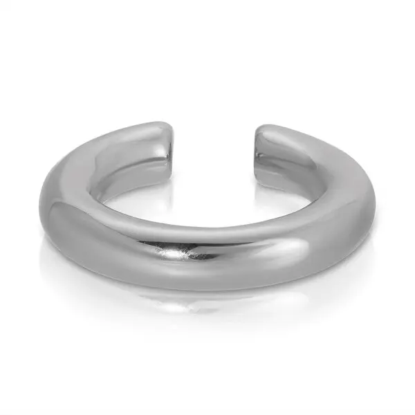 GLAMROCKS JEWELRY Thick Ear Cuff - Silver
