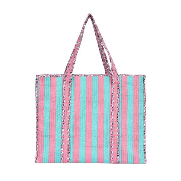 CYC The Stripe Tote And Pink - Blue