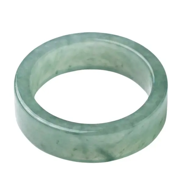 SEREE Gale Cyan Square Jade Ring - Blue