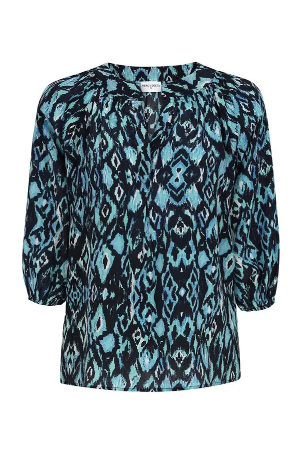 MERCY DELTA Green / Blue Clevedon Tuscany Azure - Green/blue