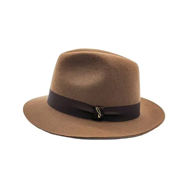 DORIA 1905 Havana Wool Felt Fedora Hat - Brown