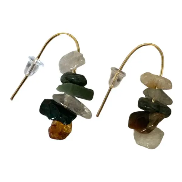 LAINE STUDIO Pendientes Laine Botella - Grey