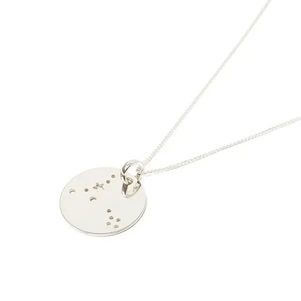 HARFI Pisces Constellation Sterling Pendant Necklace - Silver