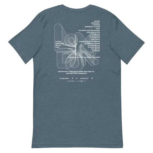 ANCHOR & CREW Organic Cotton Embroidered T-shirt - Blue