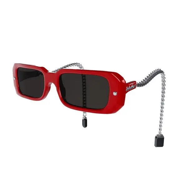 SABATINO Downlow Frames Acetate Silver Gem - Red