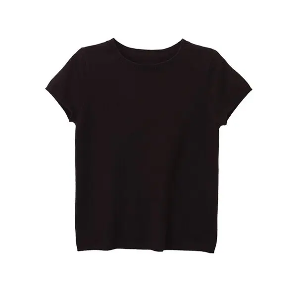COVE Lillie Cashmere Tee - Black