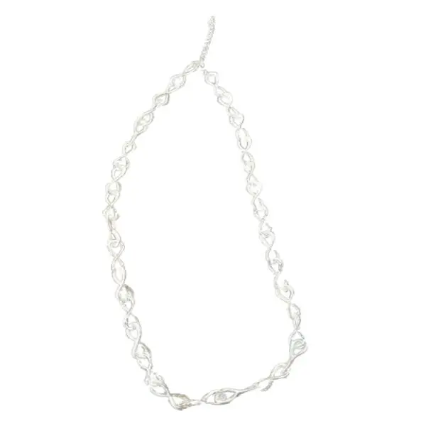 Saachi Infinity Chain Link Necklace - Silver