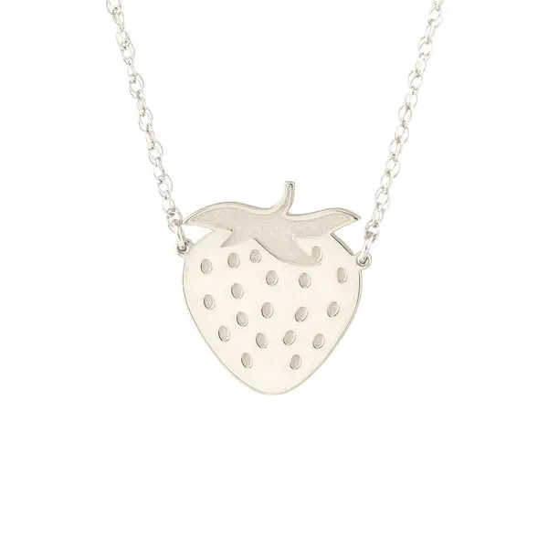 Kris Nations Strawberry Necklace - Silver