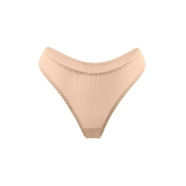DARILY UNDERWEAR Neutrals Microfiber String Panties Nude - Brown