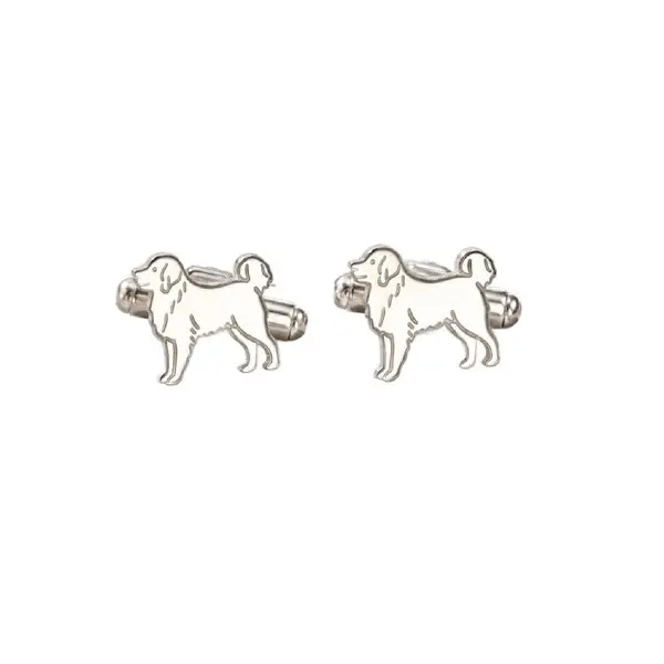 POSH TOTTY DESIGNS Sterling Labrador Cufflinks - Silver