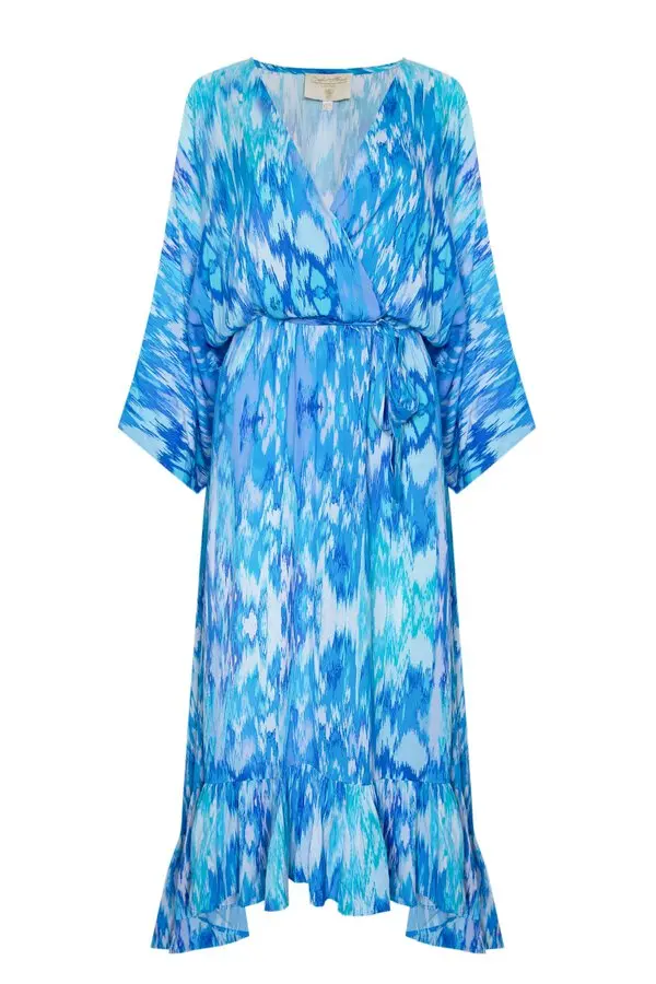 SOPHIA ALEXIA Sea Dream Mozambique Midaxi Dress - Blue