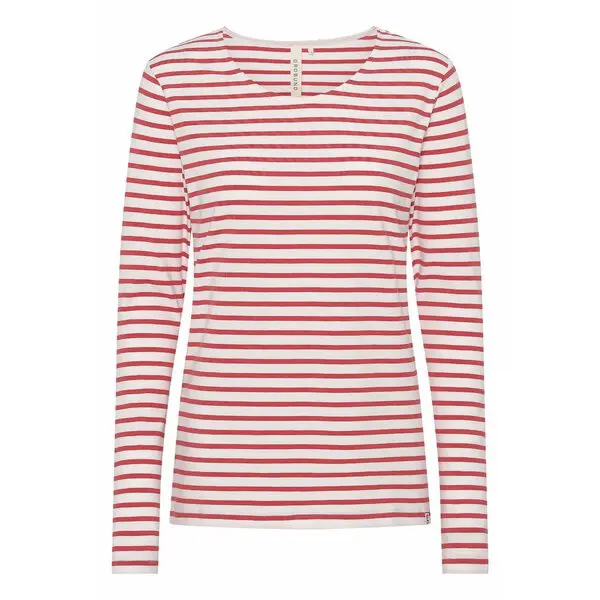 GROBUND Mulle Blouse The One With Currant Stripes - Red