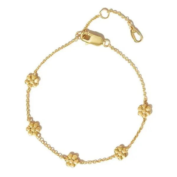 NAZZAR Daisy Flower Station The Yard Bracelet - Gold