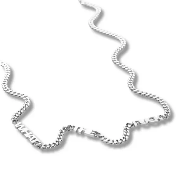 HOOPS + CHAINS LDN What The Fuck Chain - Silver