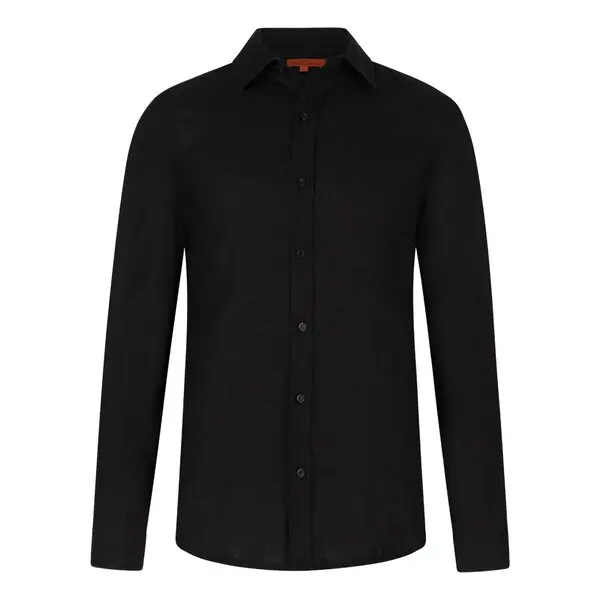 MAISON TANGERINE S Linen Shirt - Black