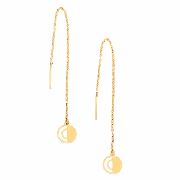 SARVIN Circle Shape Drop Earrings