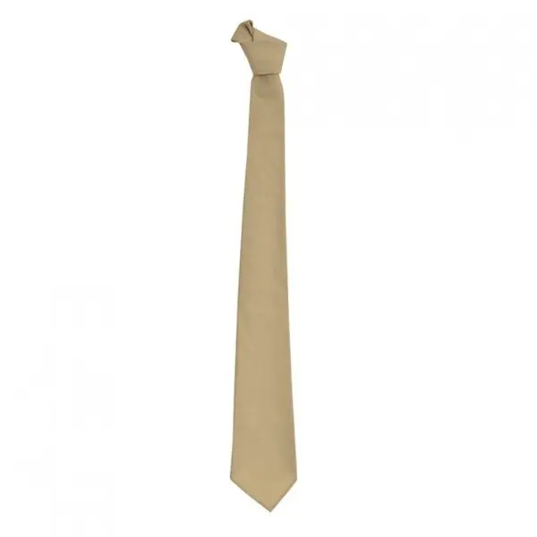 DAVID WEJ Neutrals / Plain Cotton Tie – Beige - Brown