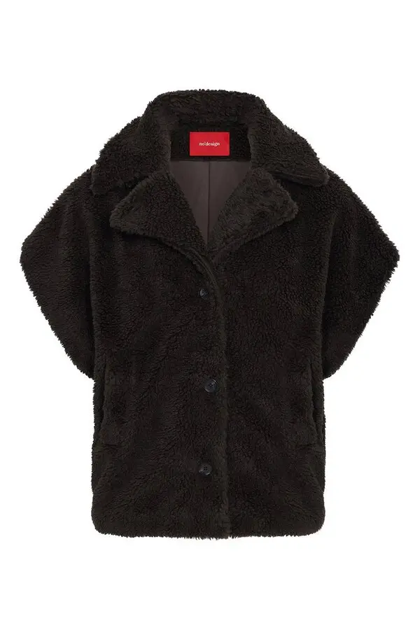 NO'DESIGN Lyra Teddy Vest - Brown