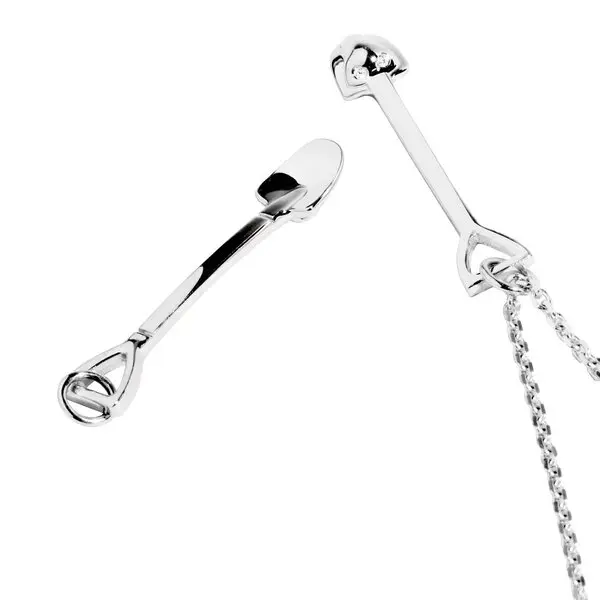 CARTOGRAPHY For Spilling Shovel Spoon Necklace In Sterling - Silver