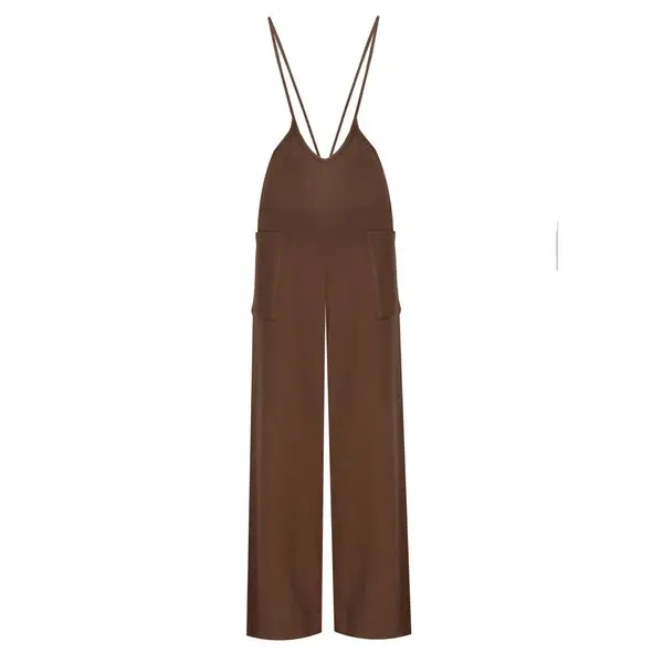 NALÈ Crop Top And Jumpsuit Co-ordinate - Brown