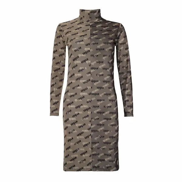 SARAH REGENSBURGER Neutrals / Vegan Rebel Dress - Black
