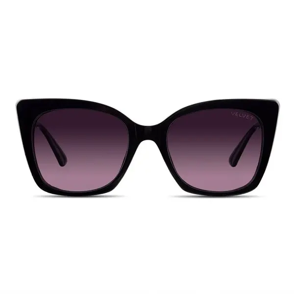 VELVET EYEWEAR Cat Eye Sunglass Ada - Black