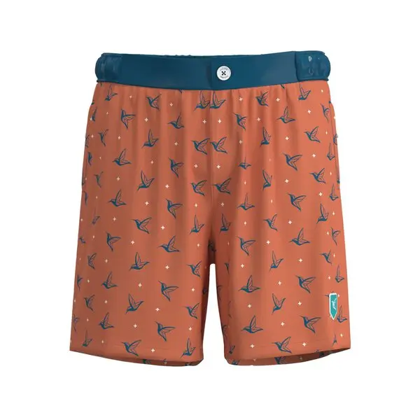 LIVE KOLIBRI Luxury Swim Trunks - Orange