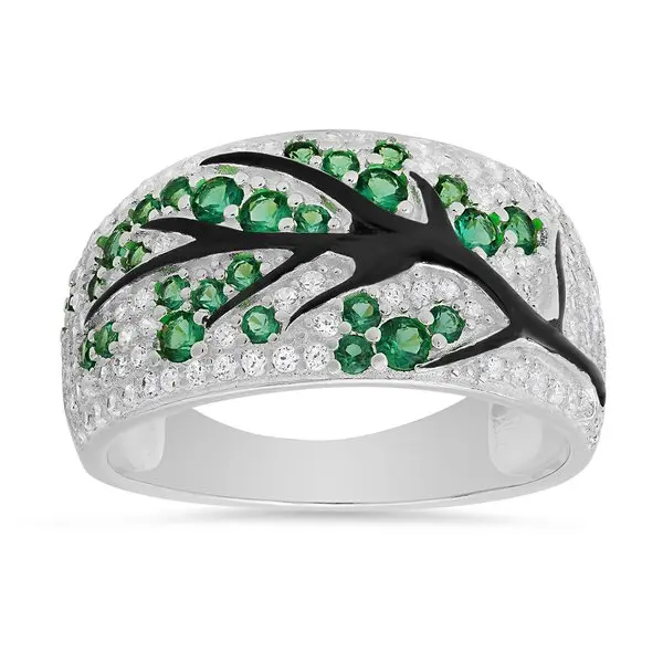 KYLIE HARPER Sterling Tree Of Life Statet Ring - Silver