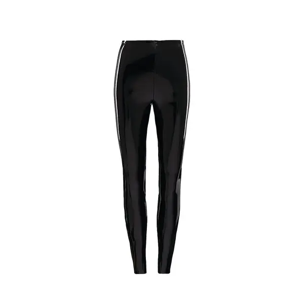 Commando Patent Faux Leather Control Smoothing Legging Slg25 - Black