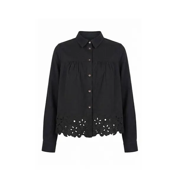 NOOKI DESIGN Koren Embroidered Blouse - Black