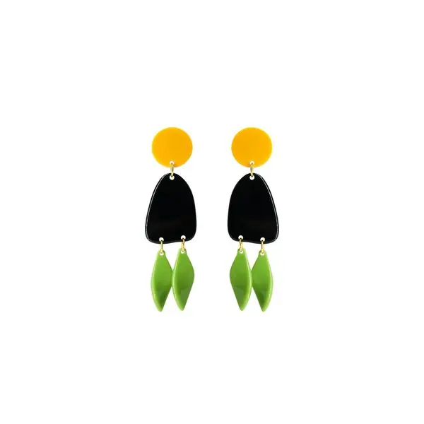 GISSA BICALHO Earring Organic C Mustard - Yellow