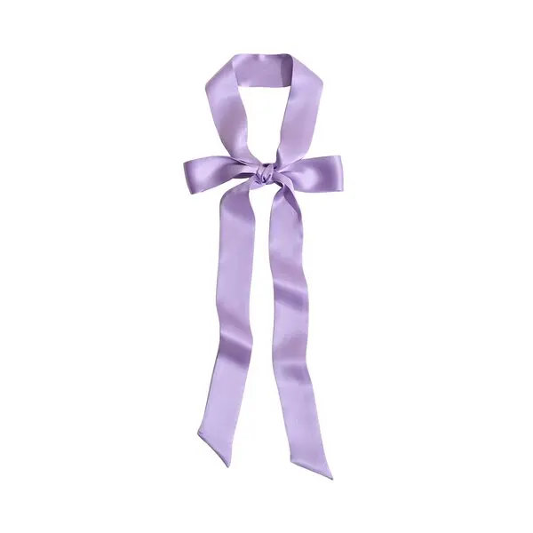 LOST PATTERN La Collectionneuse" Silk Ribbon Scarf - Purple