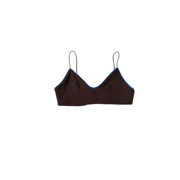 YORSTRULY Brown / Blue Babe Bralette Espresso Martini - Brown/blue