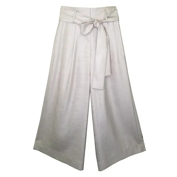 EMMA WALLACE Nala Cropped Trouser - Silver