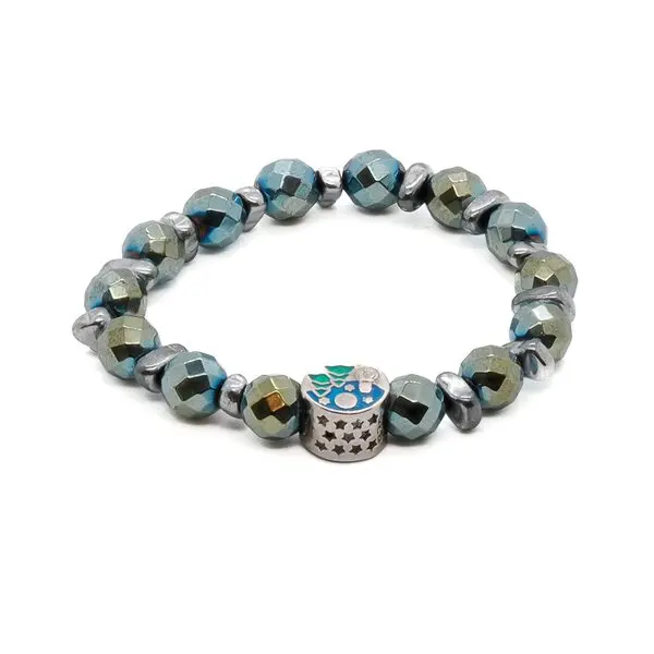 EBRU JEWELRY Hematite Energy Bracelet - Silver