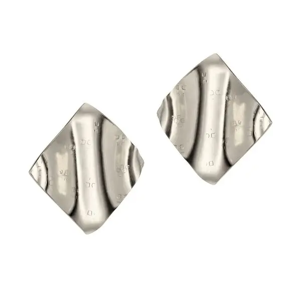 JAREDJAMIN Whitney Wave Clip-on Earrings - Silver