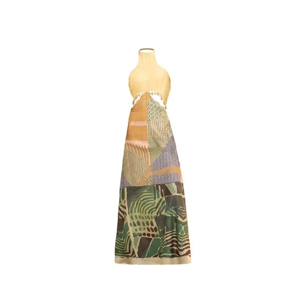 TEGA COLLECTIVE Samudram Reef Two Piece Gown - Blue