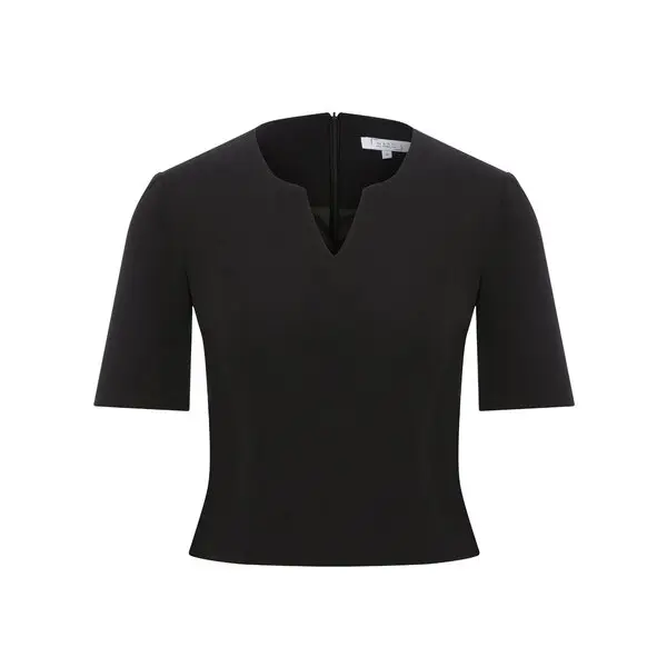 MAAN ISTANBUL Half Sleeve Blouse Flow Of Blue Memory - Black