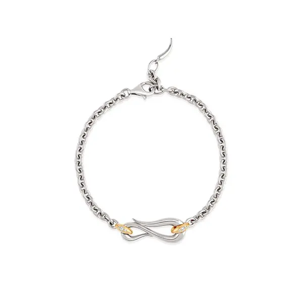 DINNY HALL Toro Silver Lasso Bracelet - Gray