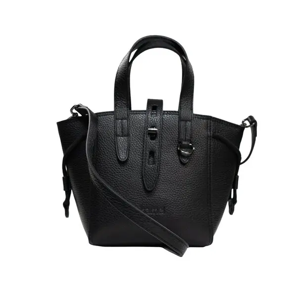 HAMEL ATELIER Spiga Leather Tote Bag - Black
