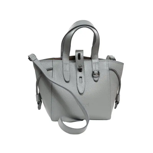 HAMEL ATELIER Spiga Leather Tote Bag - Grey