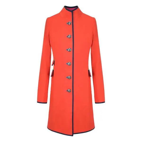 BEATRICE VON TRESCKOW Linen Cavalier Coat - Orange
