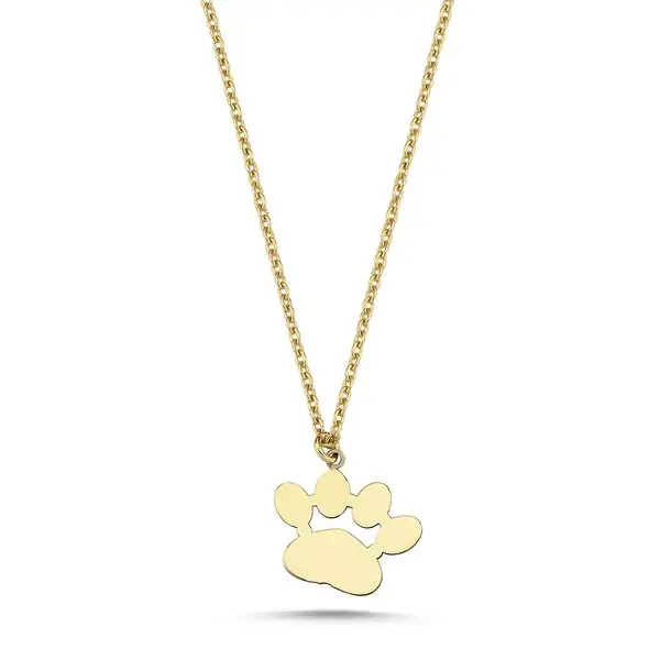 ECCE ARTISAN DIAMONDS Solid Paw Necklace