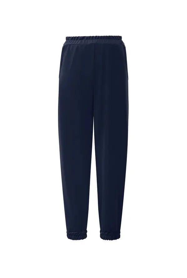 JAMES LAKELAND Navy Jersey Jogger Trousers - Blue