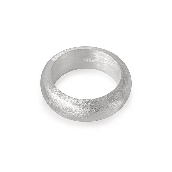 Côté Caché Cóté Caché Classic Matte Bold Band Ring - Silver