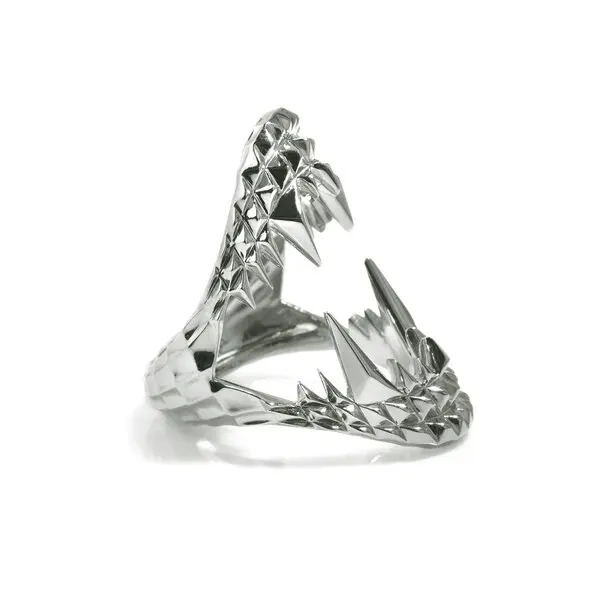 KASUN LONDON Vampire Bite Ring - Silver