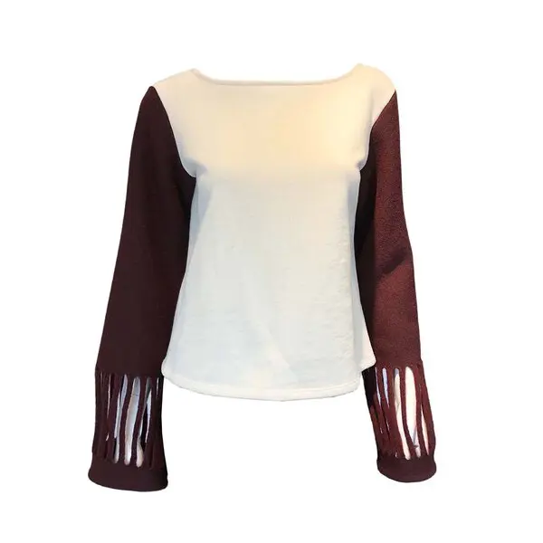 SNIDER White / Red Lollipop Sweater - White/red